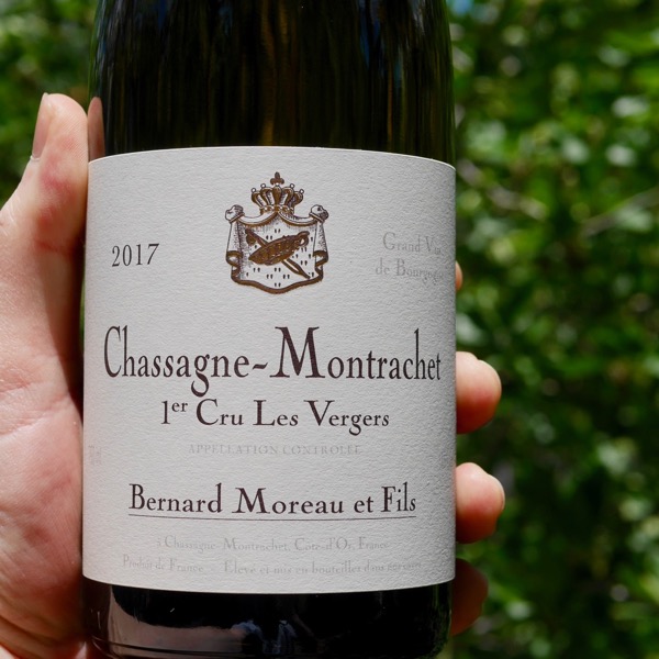 Domaine Bernard Moreau Chassagne-Montrachet 1er Cru 'Vergers' 2017 ...