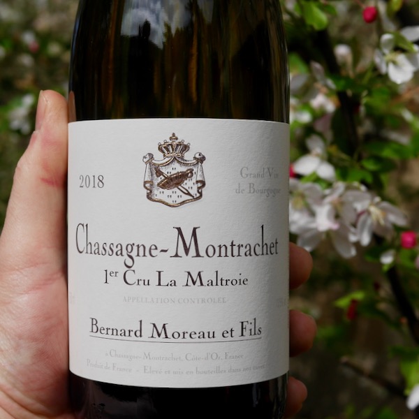 Domaine Bernard Moreau Chassagne-Montrachet 1er Cru 'La Maltroie' 2018 ...