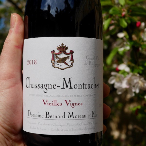 Domaine Bernard Moreau Chassagne-Montrachet Rouge Vielles Vignes 2018 ...