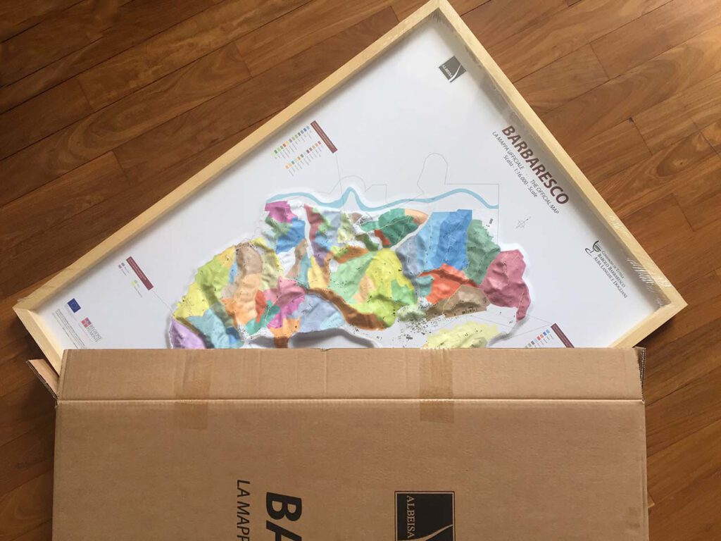 Barbaresco 3D Consortium Edition Map Framed 85×63cm - WINE DECODED