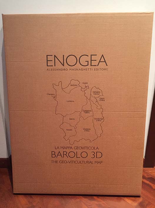 Barolo 3D Consortium Edition Map Framed 85×63 cm - WINE DECODED
