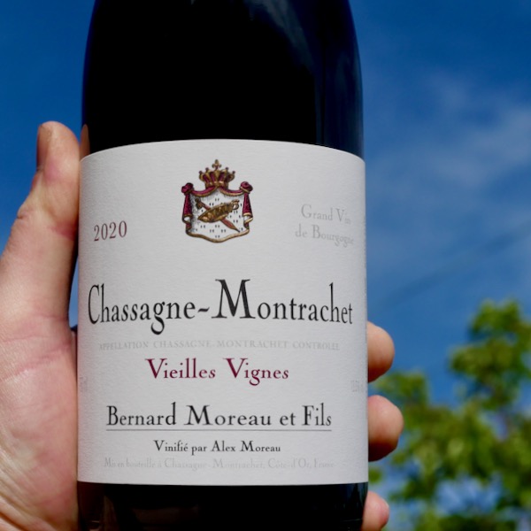 Domaine Bernard Moreau Chassagne-Montrachet Rouge Vieilles Vignes 2020 ...