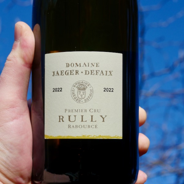 Domaine Jaeger-Defaix Rully Blanc 1er Cru 'Rabourcé' 2022 - WINE DECODED